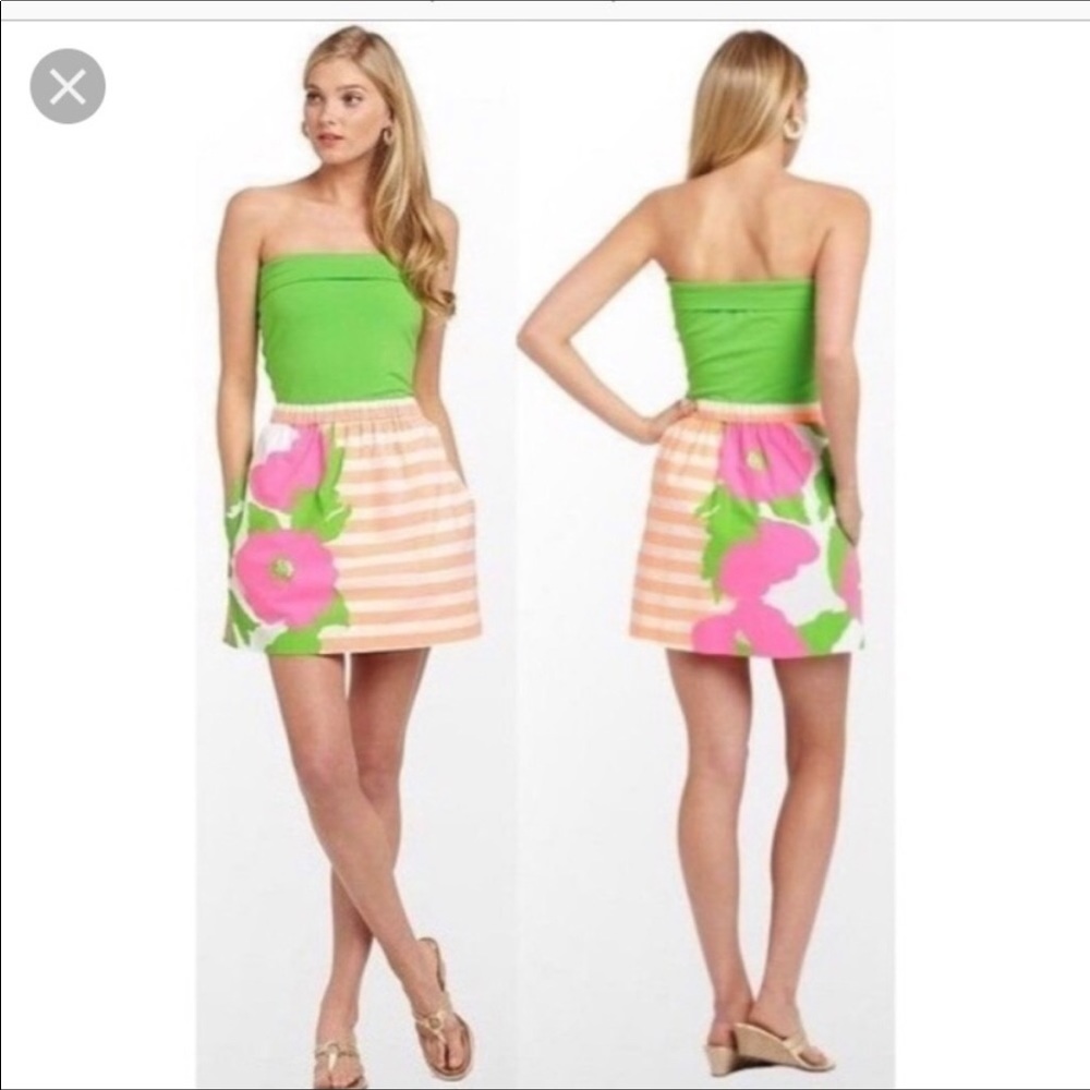 Lilly Pulitzer Fleur Neon Mini Dres - Gem
